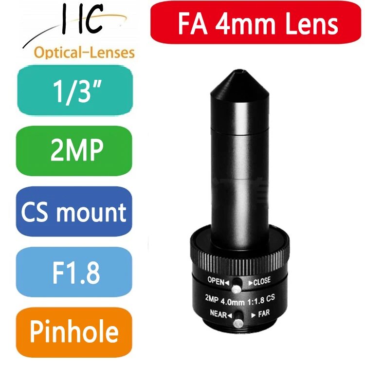 Объектив Pinhole Lens 2MP 1080P 4 мм OPTICAL LENSES HC