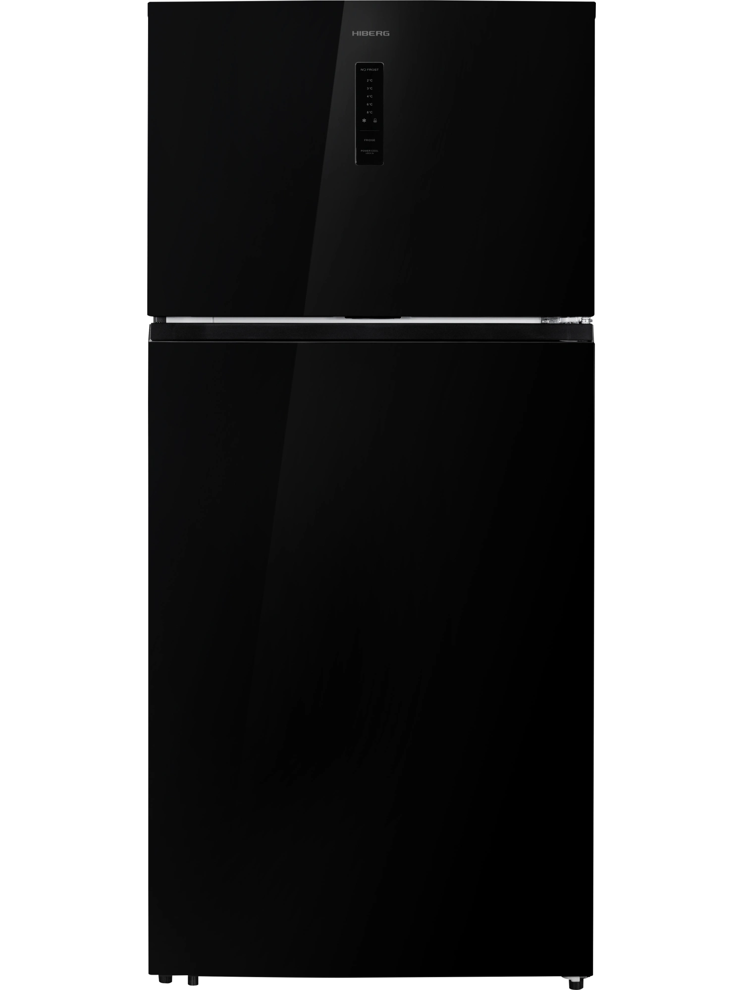 Холодильник HIBERG i-RFT 750G B, черное стекло, общий объем 665 л