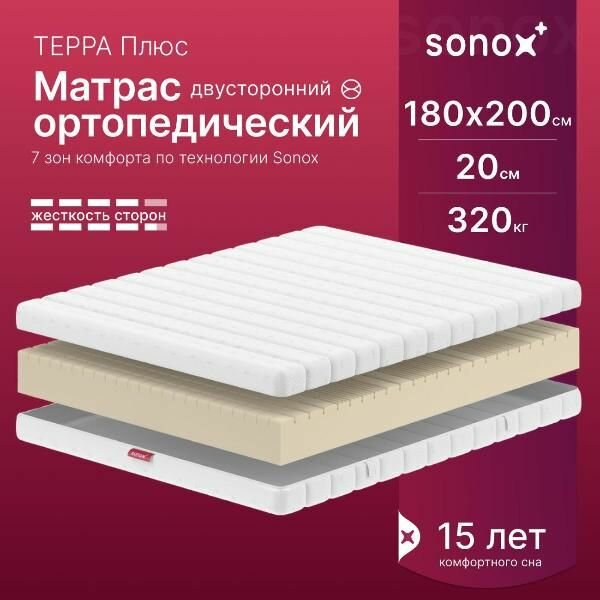 Матрас SONOX терра Плюс 180х200