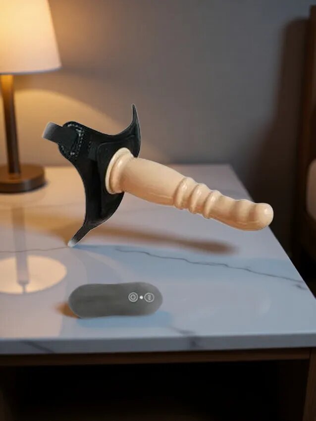 Aphrodisia Страпон на трусиках с вибрацией 10 Model Vibrations Harness-G spot Dong, 92003, длина: 20.32 см, flesh