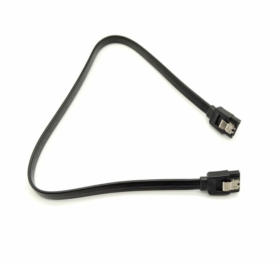 Провод SATA 6Gb 40см (черный) 10шт.