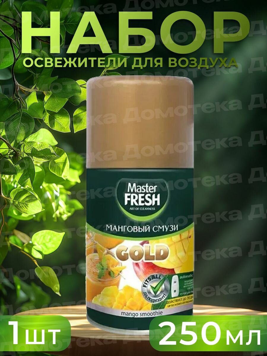 Сменный баллон Master fresh Манговый смузи сухое распыление 250мл