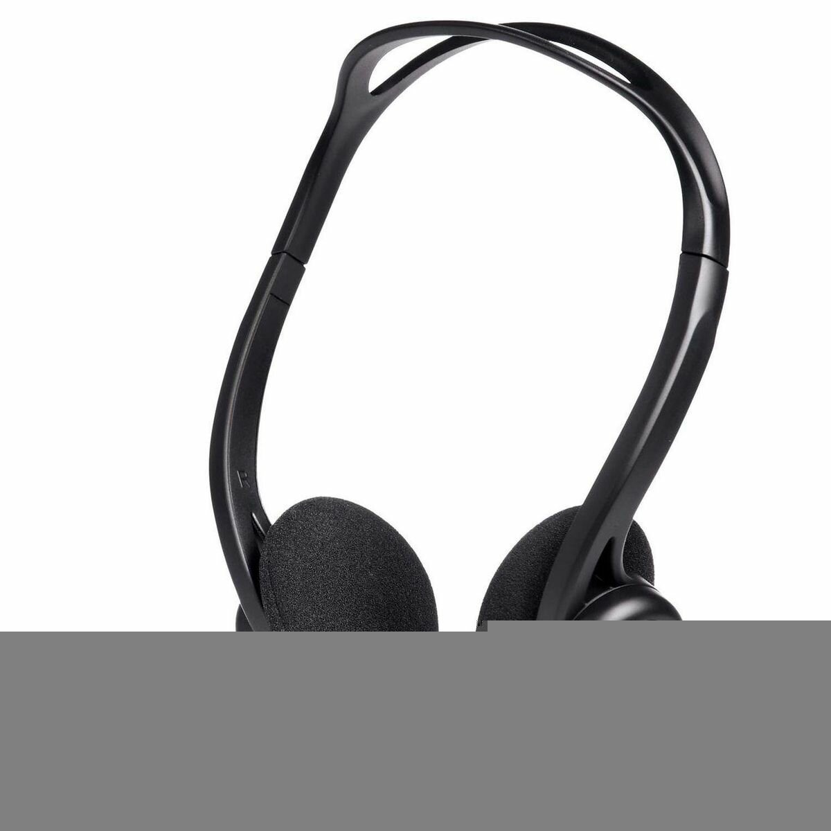 Гарнитура проводная Logitech PC 960 USB, полноразмерный, черный (981-000100)