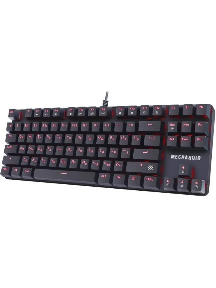 Клавиатура проводная DEFENDER Mechanoid (Механоид) GK-581 черный (USB, 87 клавиш) (45581)