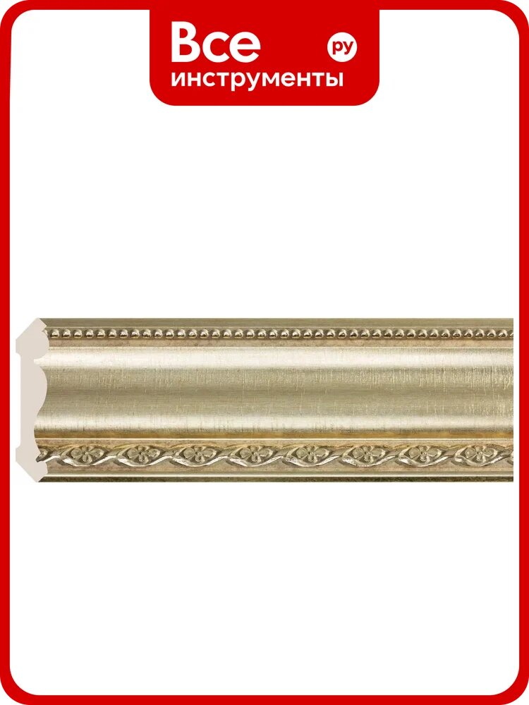 Карниз Cosca Decor 146-933 интерьерный багет, 89 мм, матовое золотом СПБ016575