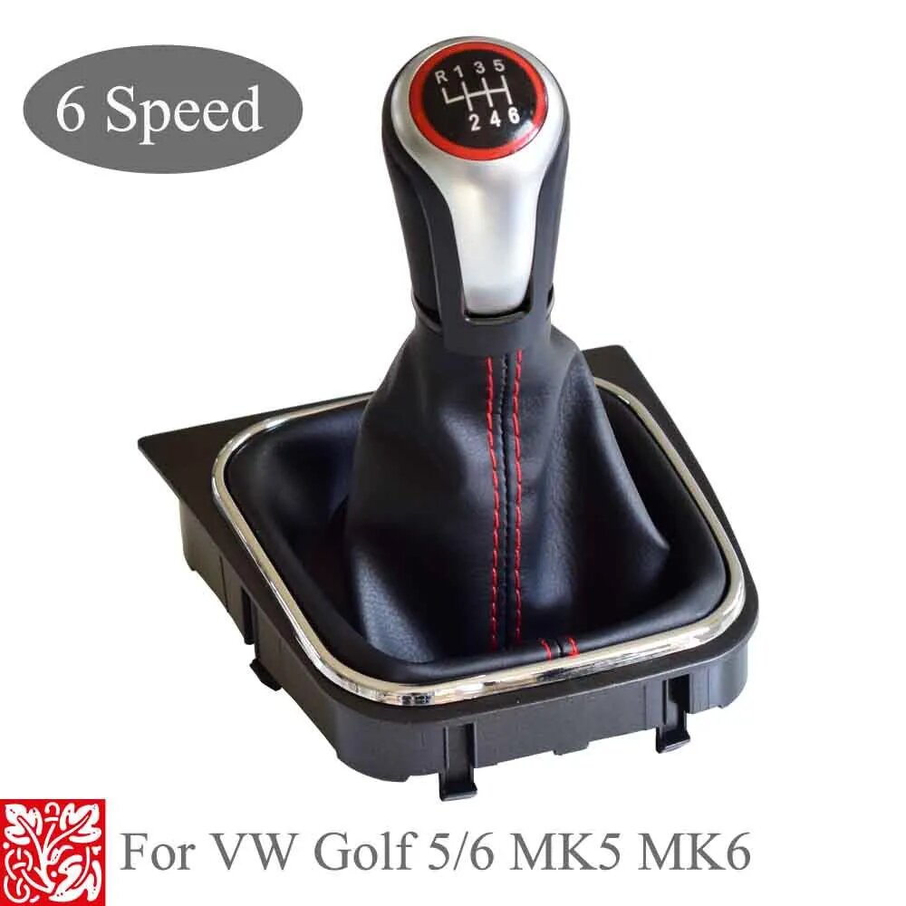 Для VW Golf 6 Golf 5 A5 MK5 GTI GTD R32 Scirocco Ручка переключения передач Чехол рычага переключения передач
