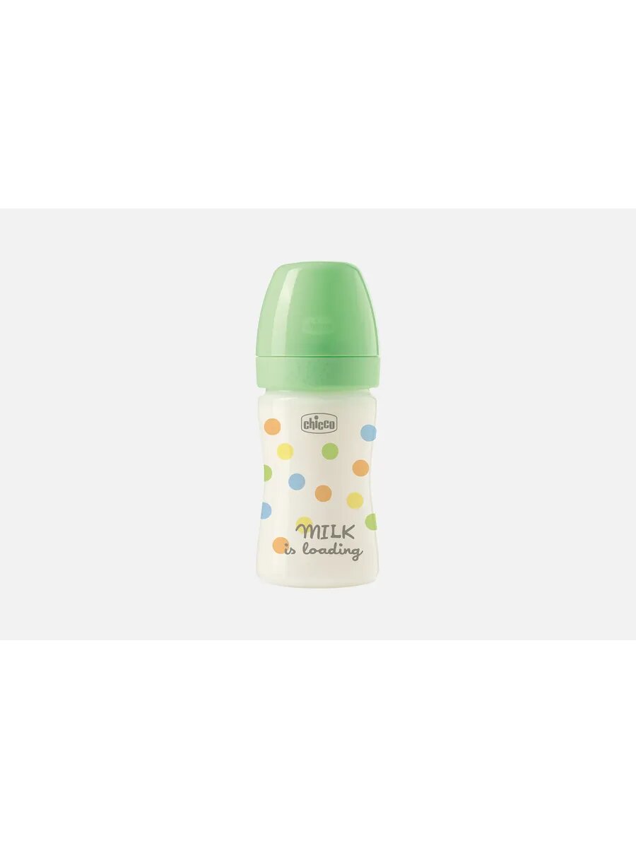 CHICCO Perfect Easy, 0+ Бутылочка для кормления 150 мл Зеленый