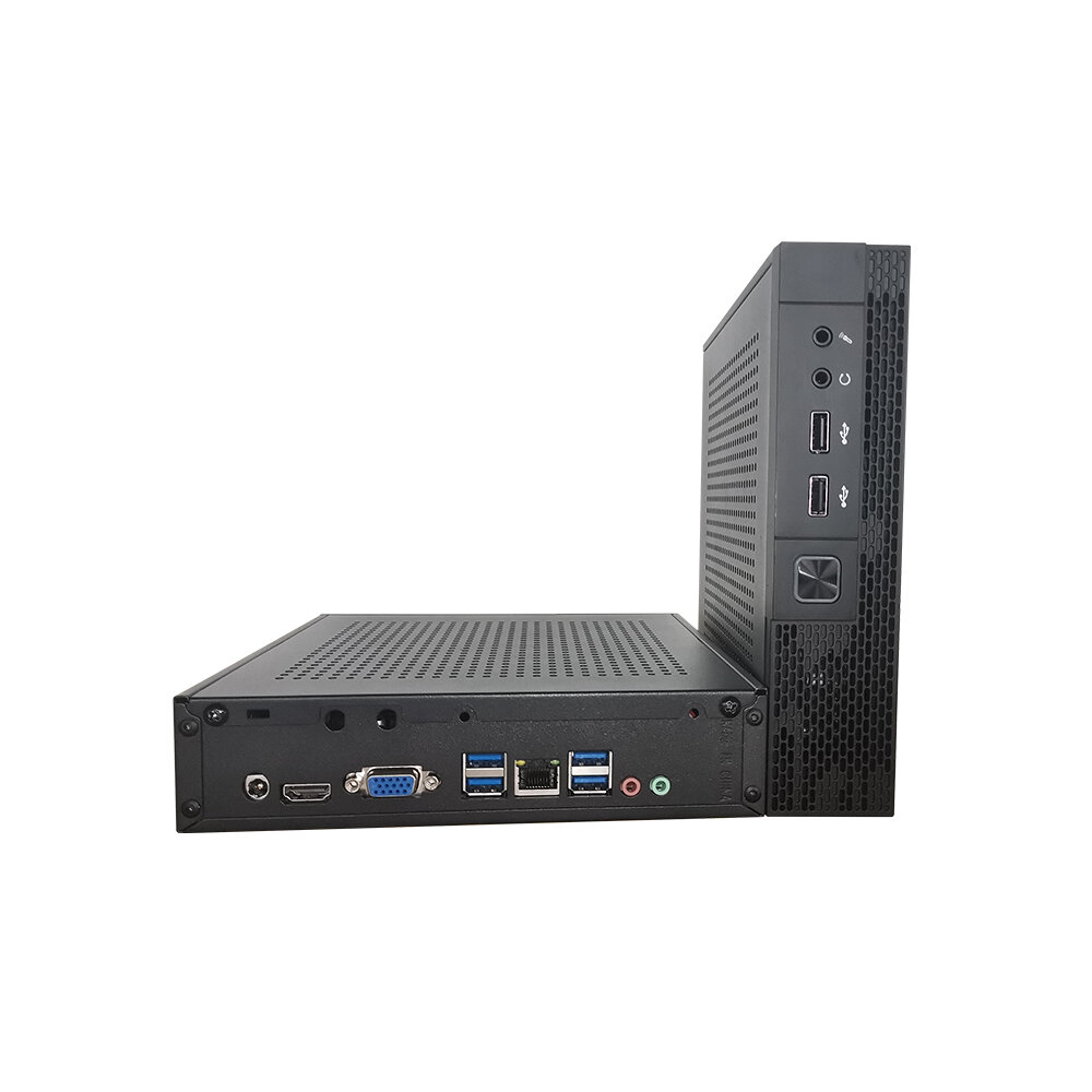Мини ПК (Intel core i5 6400 (2.7-3.3 ГГц), RAM 16 ГБ, SSD 512 ГБ, Intel HD Graphics, Windows 10 Pro), черный