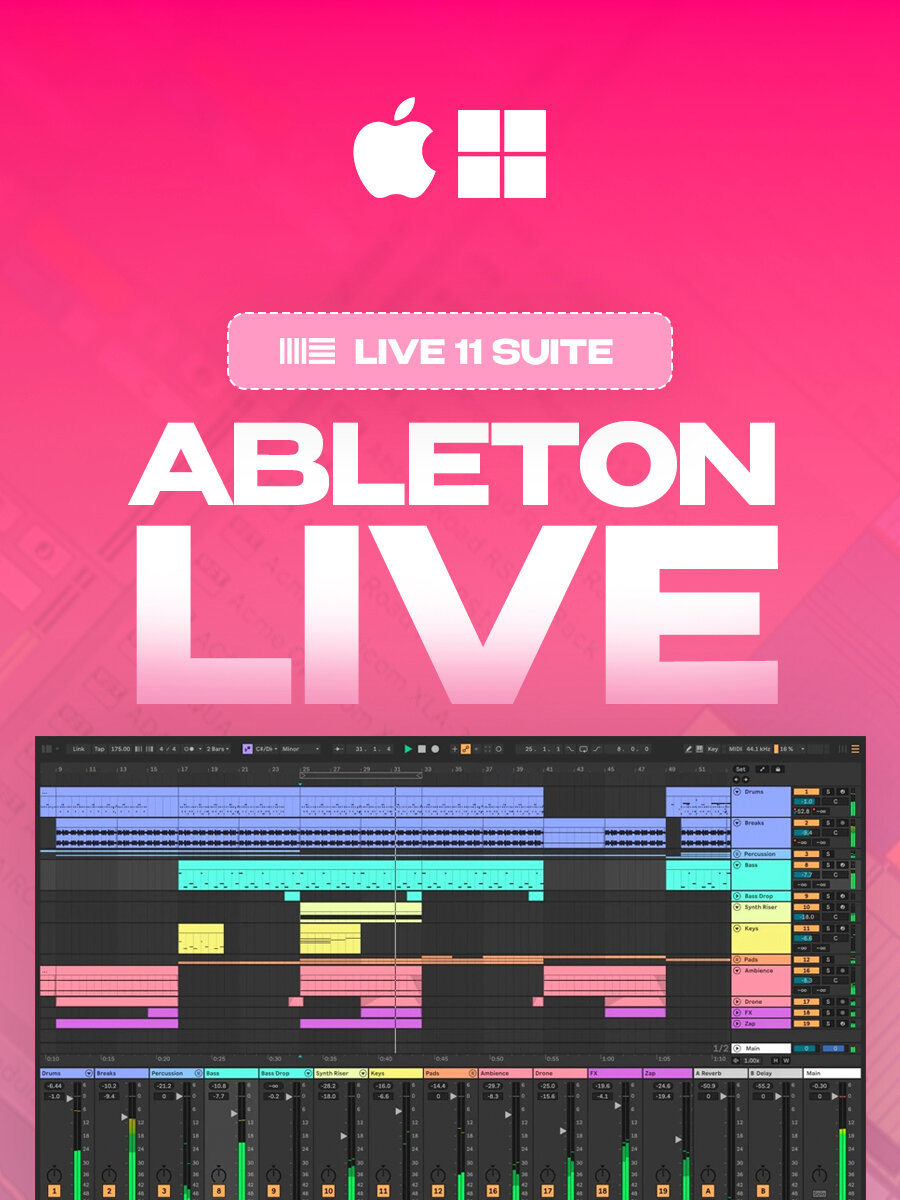Ableton Live 11 Suite (Лицензионная активация, бессрочно) для macOS & Windows