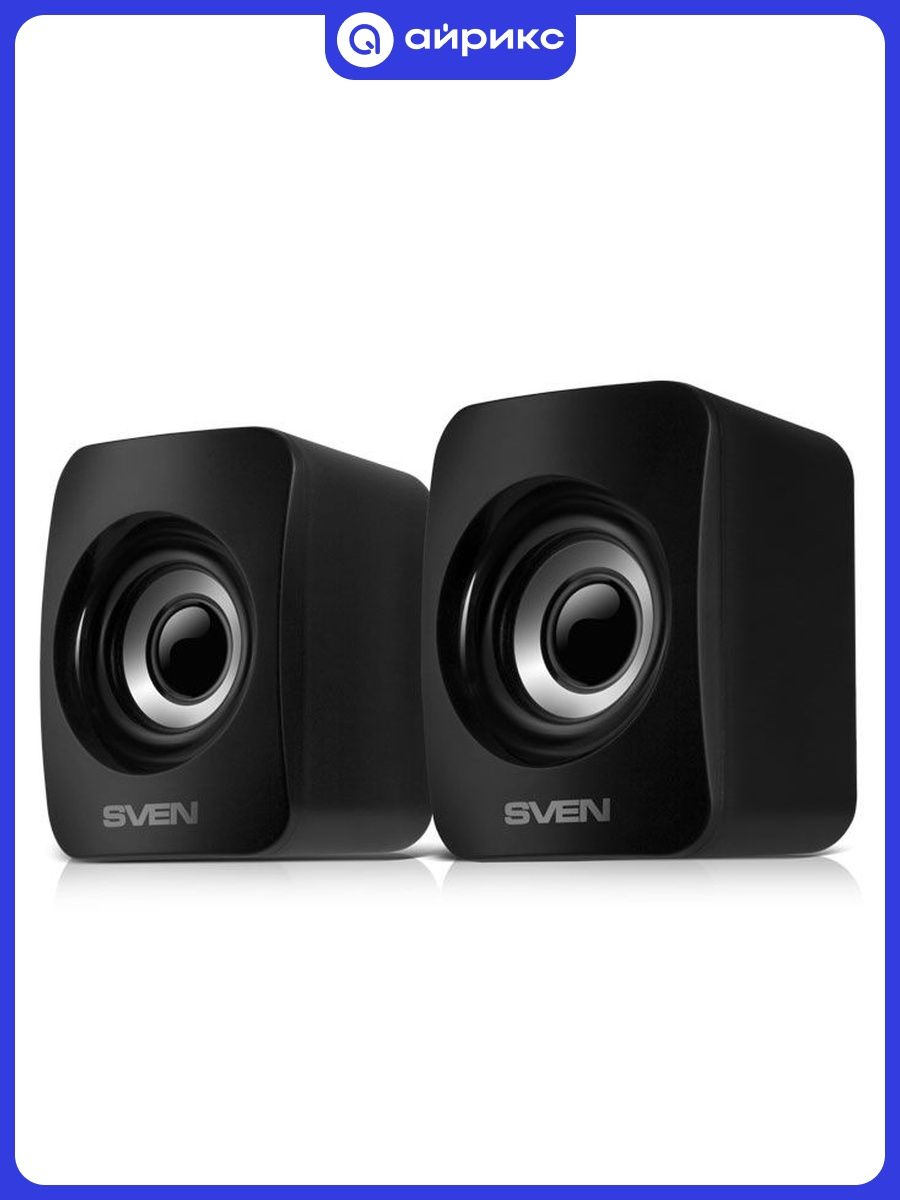 Акустическая система 2.0 Sven 130 (SV-020224) USB, 2x3 Вт(RMS), черный