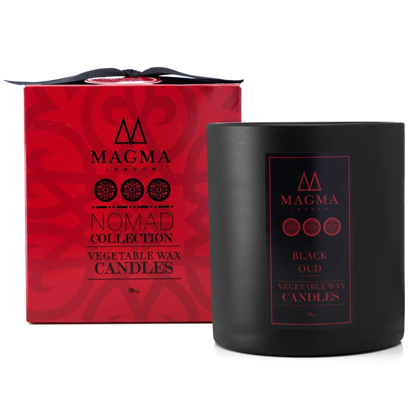 Ароматическая свеча для дома Magma London Nomad Collection Black Oud 380 гр - Черный Уд