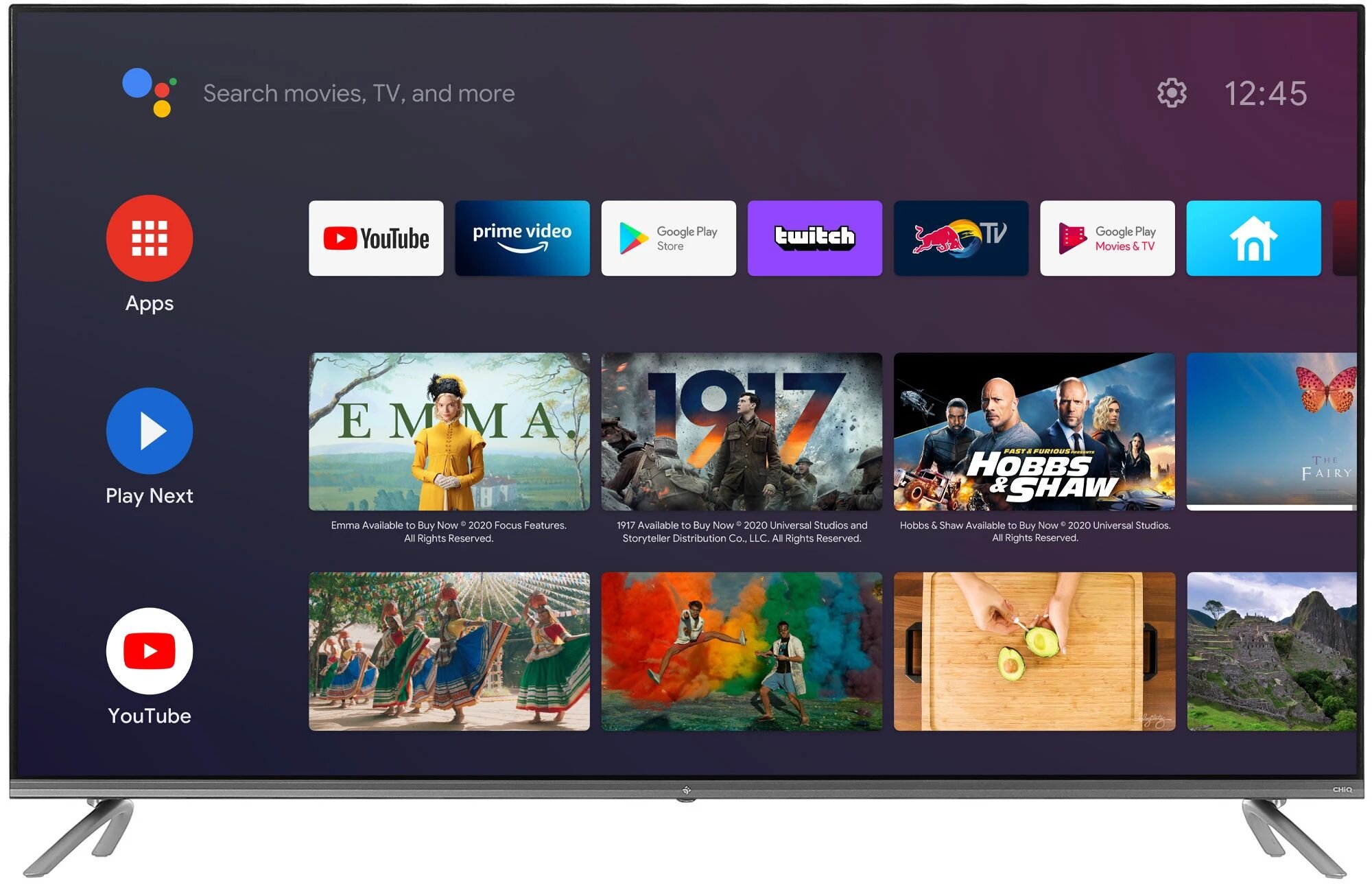 50" (127 см) Телевизор DEXP A501, серый