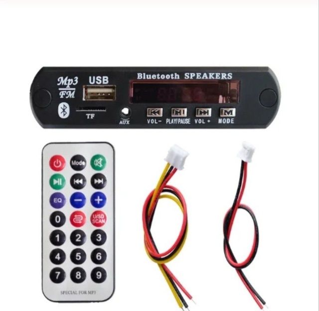 Беспроводной Bluetooth 12в MP3 WMA декодер плата аудио модуль TF USB