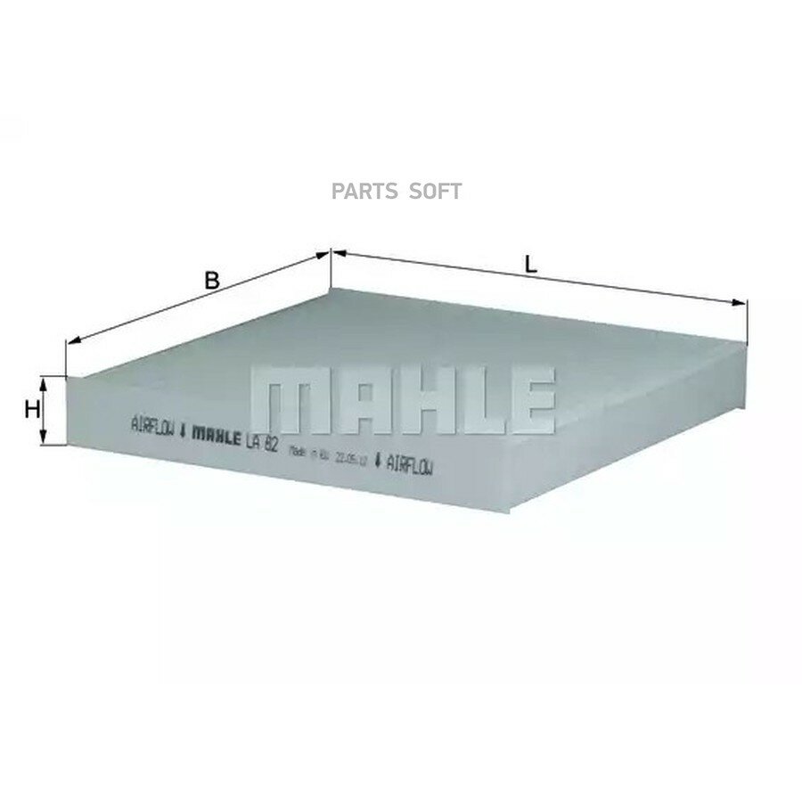 Фильтр салонный MAHLE LA82