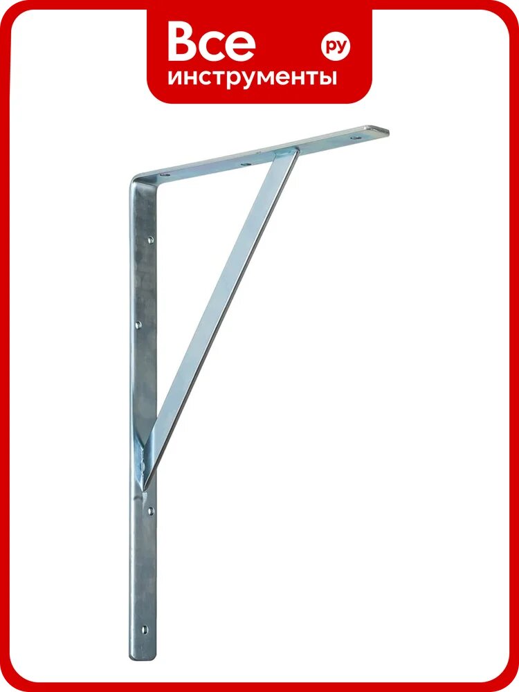 Кронштейн VORMANN Steg усиленный 400х250х30х4 мм, оцинкованный, 00159 400 Z