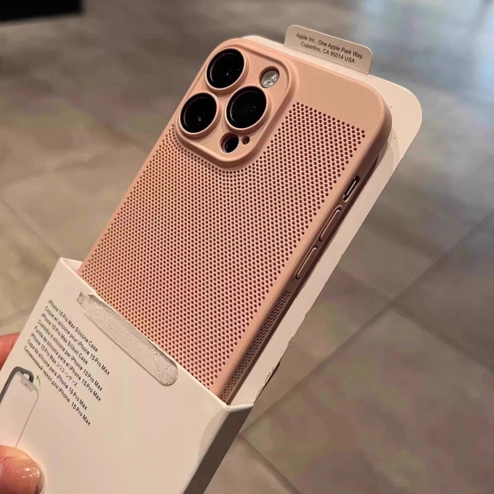 Новый сотовый чехол для телефона с рассеиванием тепла для iPhone Розовый, Pink, For iPhone 15Pro Max