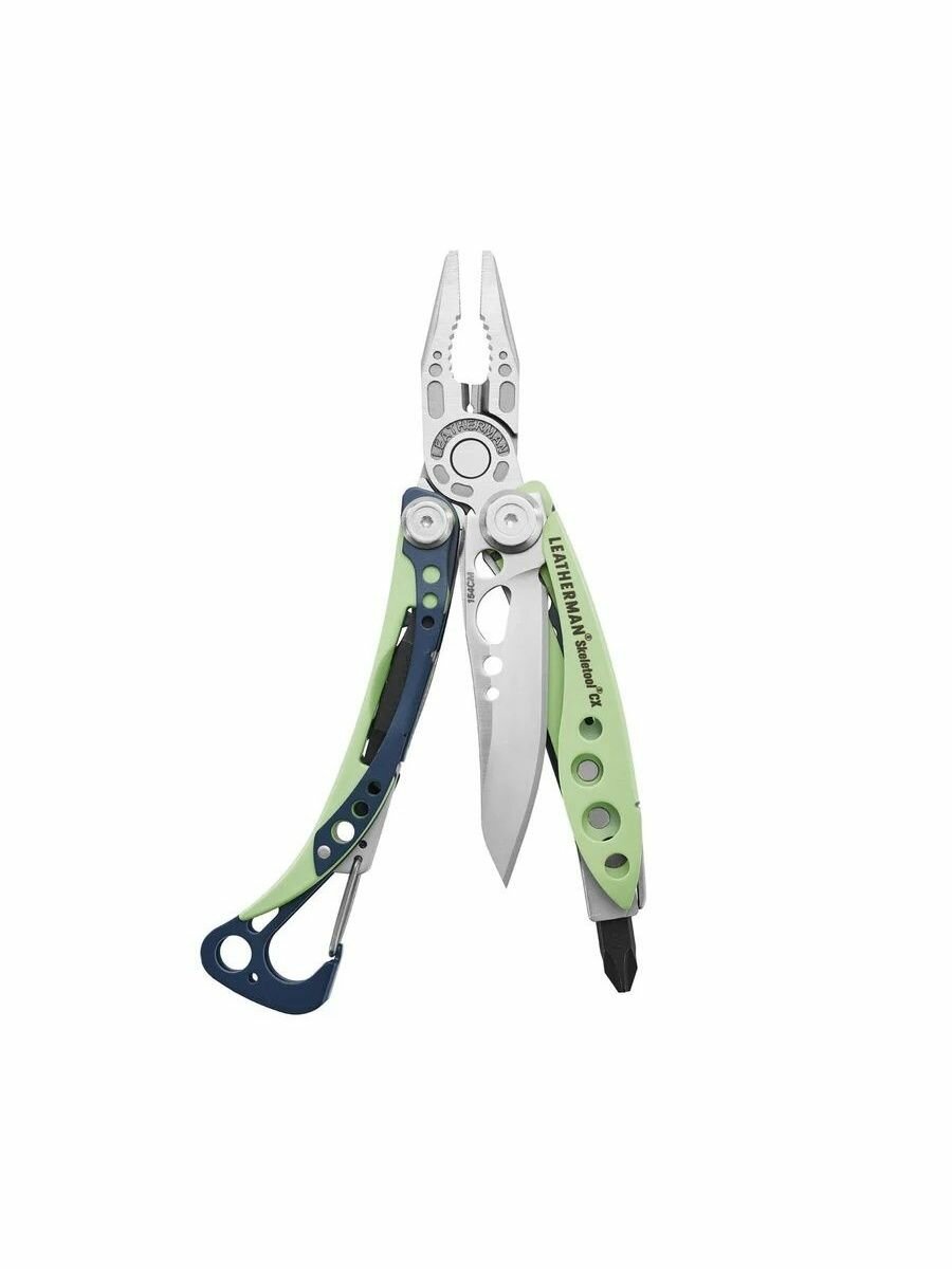 Мультитул LEATHERMAN Skeletool CX Verdant 833121, 7 инструментов