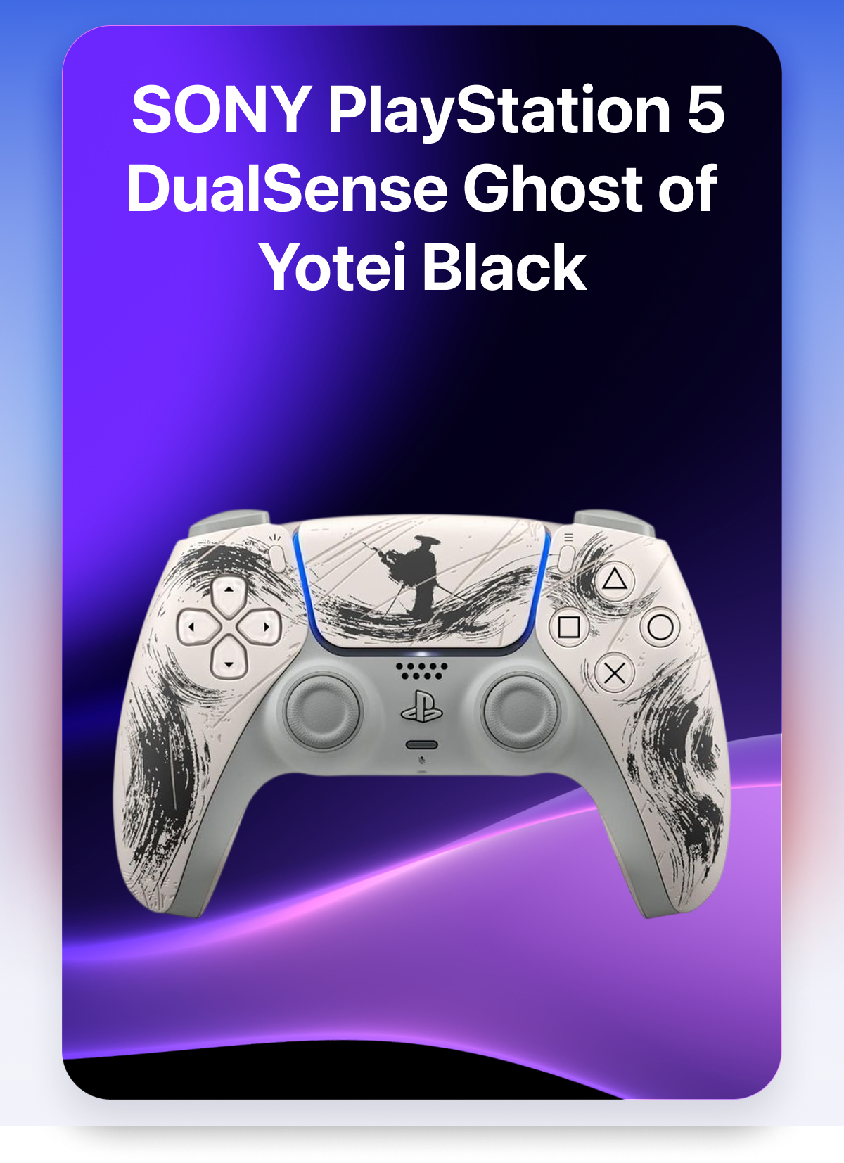 Беспроводной контроллер SONY PlayStation 5 PS5 DualSense wireless controller Ghost of Yotei Black Limited Edition JP