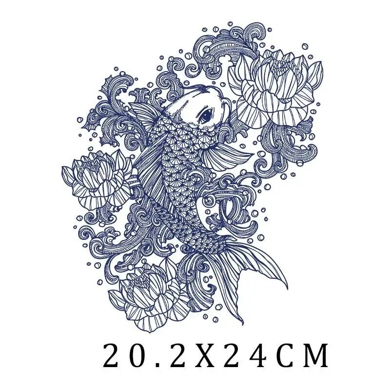 Нашивка Lucky Koi, 20.2x24 см, TH2975-24
