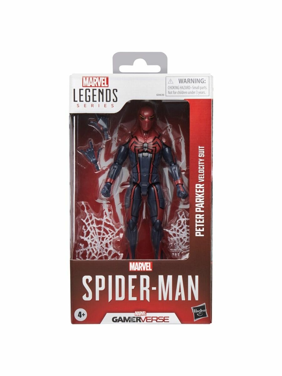 Фигурки Hasbro Marvel Legends Gamerverse Spider-Man Series Action Figures Peter Parker Velocity Suit-16cm; Марвел фигурки