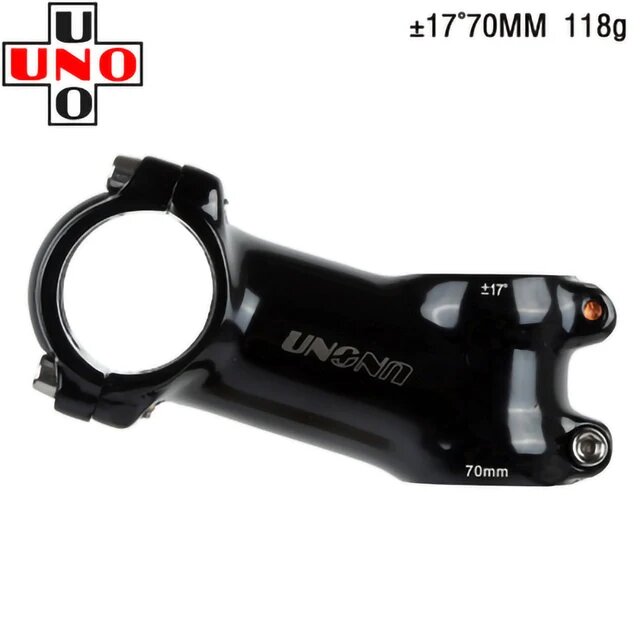 UNO Стержень велосипедный 70mm ±17° черный