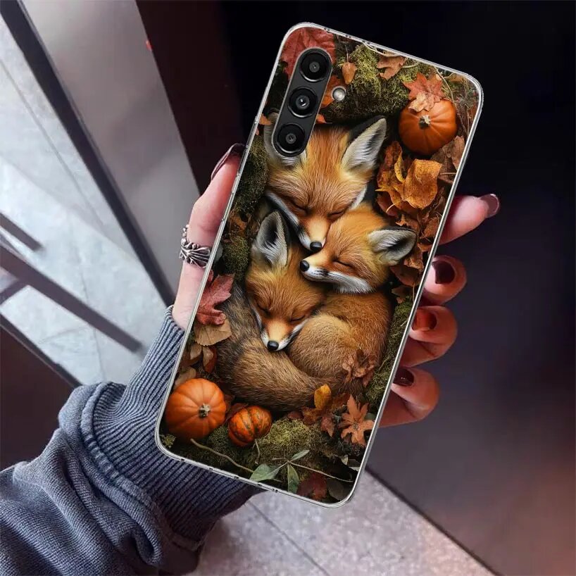 Чехол Samsung Galaxy A с лисами, MM709-7