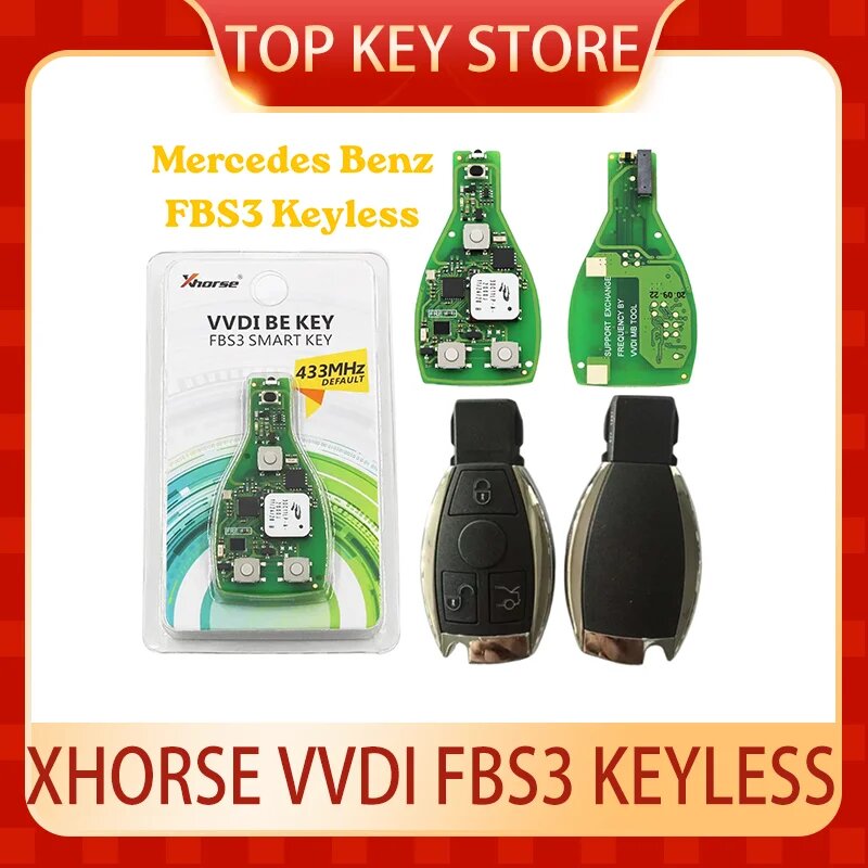 Xhorse VVDI FBS3 Smart Key 433MHz для Mercedes W204 W207