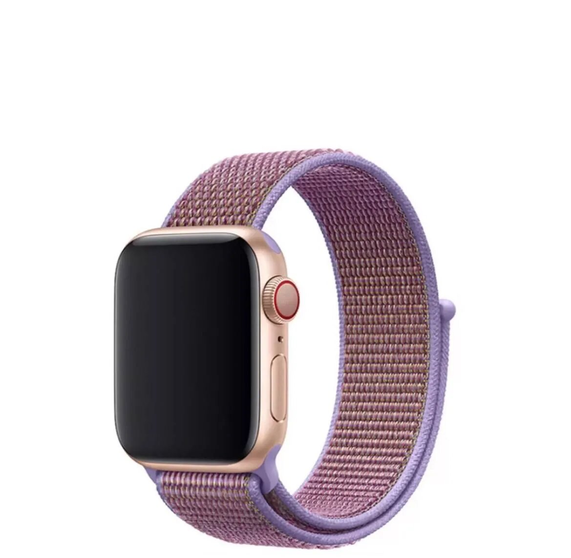 Fixtor/Ремешок для Apple Watch 38/40/41mm нейлоновый с регулировкой длины сиреневый