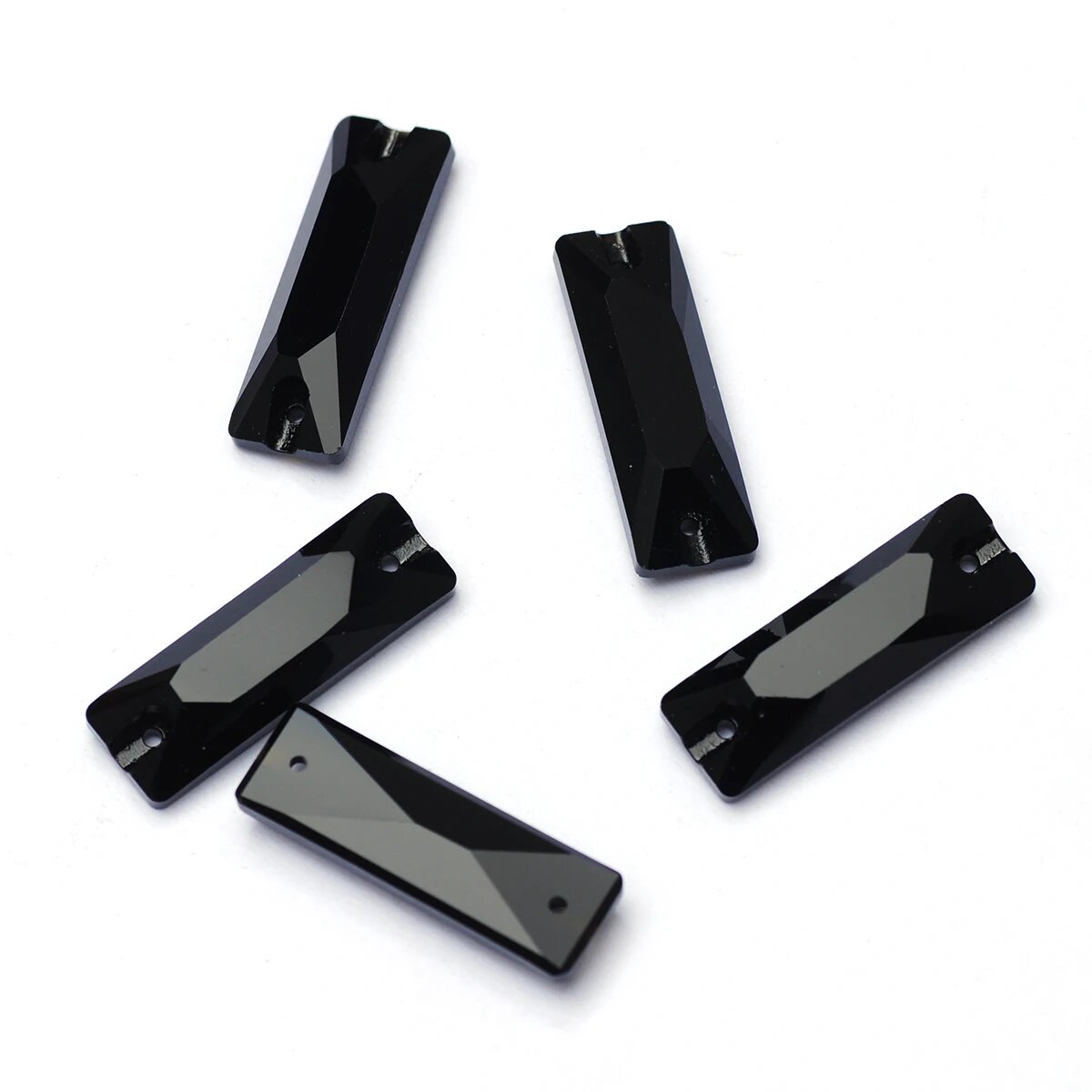 Стразы Pubrilex Baguette хрустальные 6x18 мм, 9x26 мм 9x26mm 36pcs, Jet