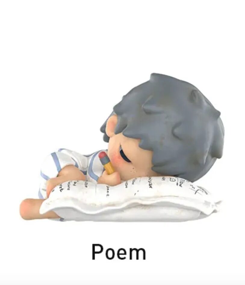 POP MART - Коллекция HIRONO Mime Series Figure, Poem, Подарки, украшения комнат, 1 шт