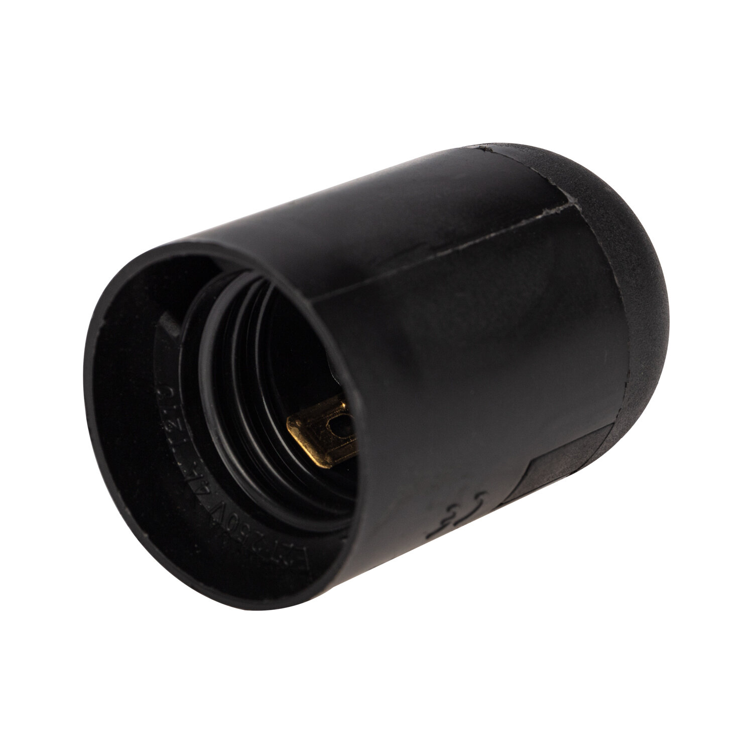 Патрон REXANT, Е27, термостойкий, подвесной, черный, пластик