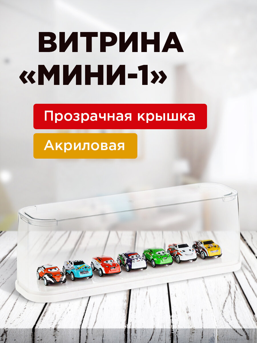 Витрина для коллекционных предметов (игрушек, фигурок, ракушек, камней и т. д.)/прозрачная витрина