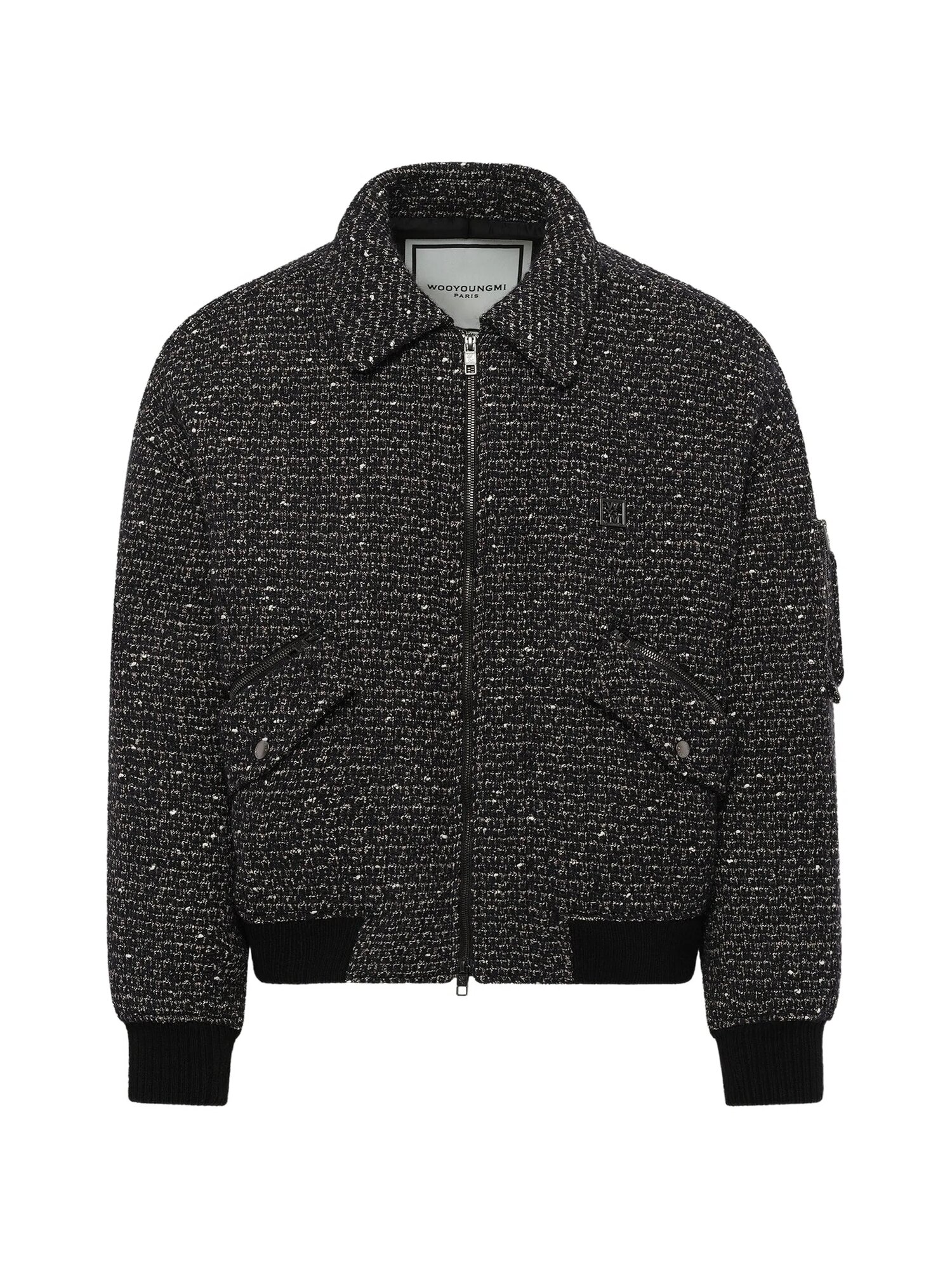 Бомбер Tweed zip-up bomber jacket