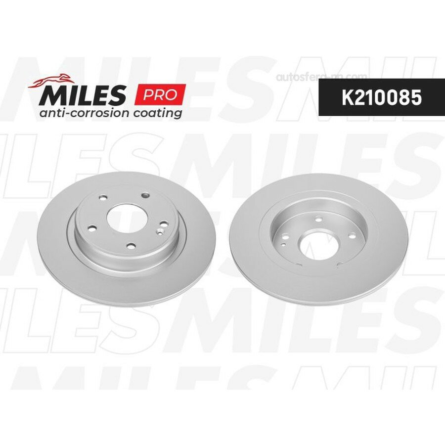 MILES K210085 Диск тормозной CHANGAN UNI-V зад. (с антикоррозионным покрытием)