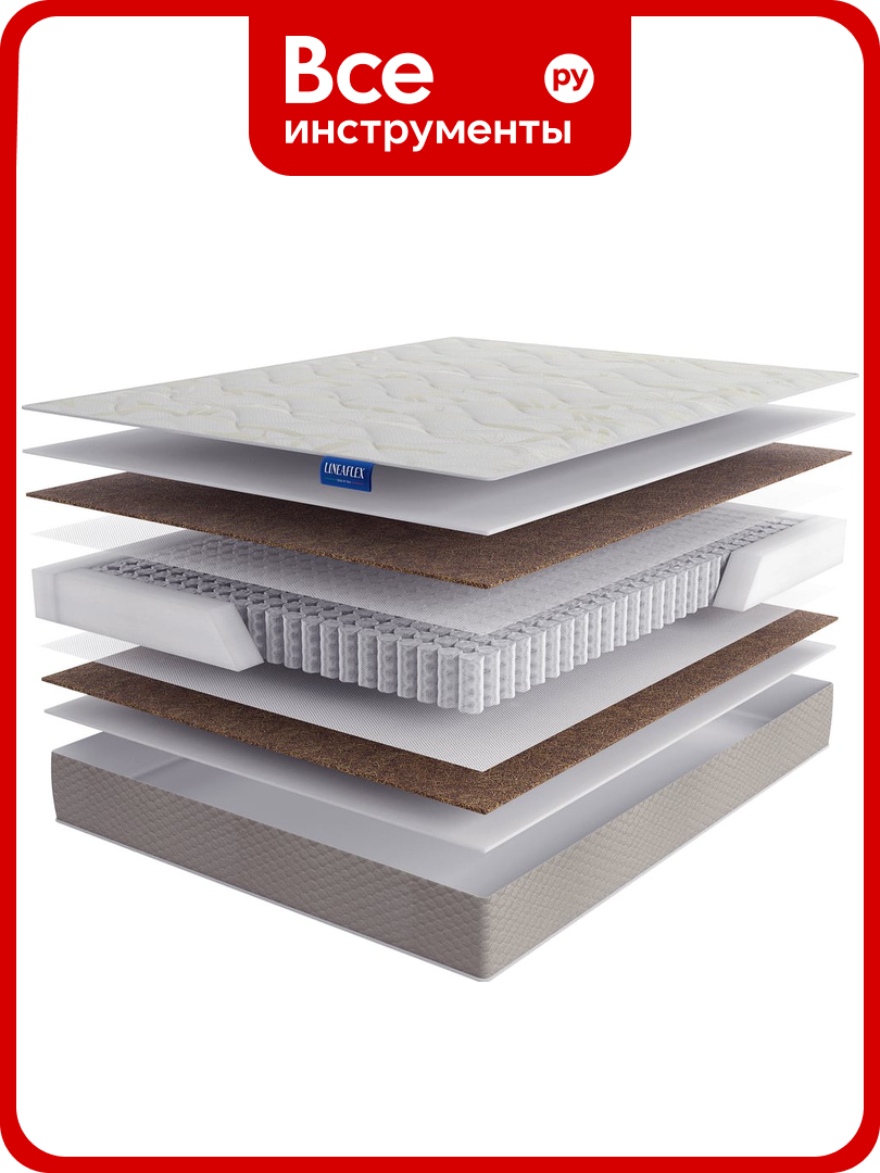 Матрас Lineaflex Santony 90x200 см Santony_90x200, домашнего использования