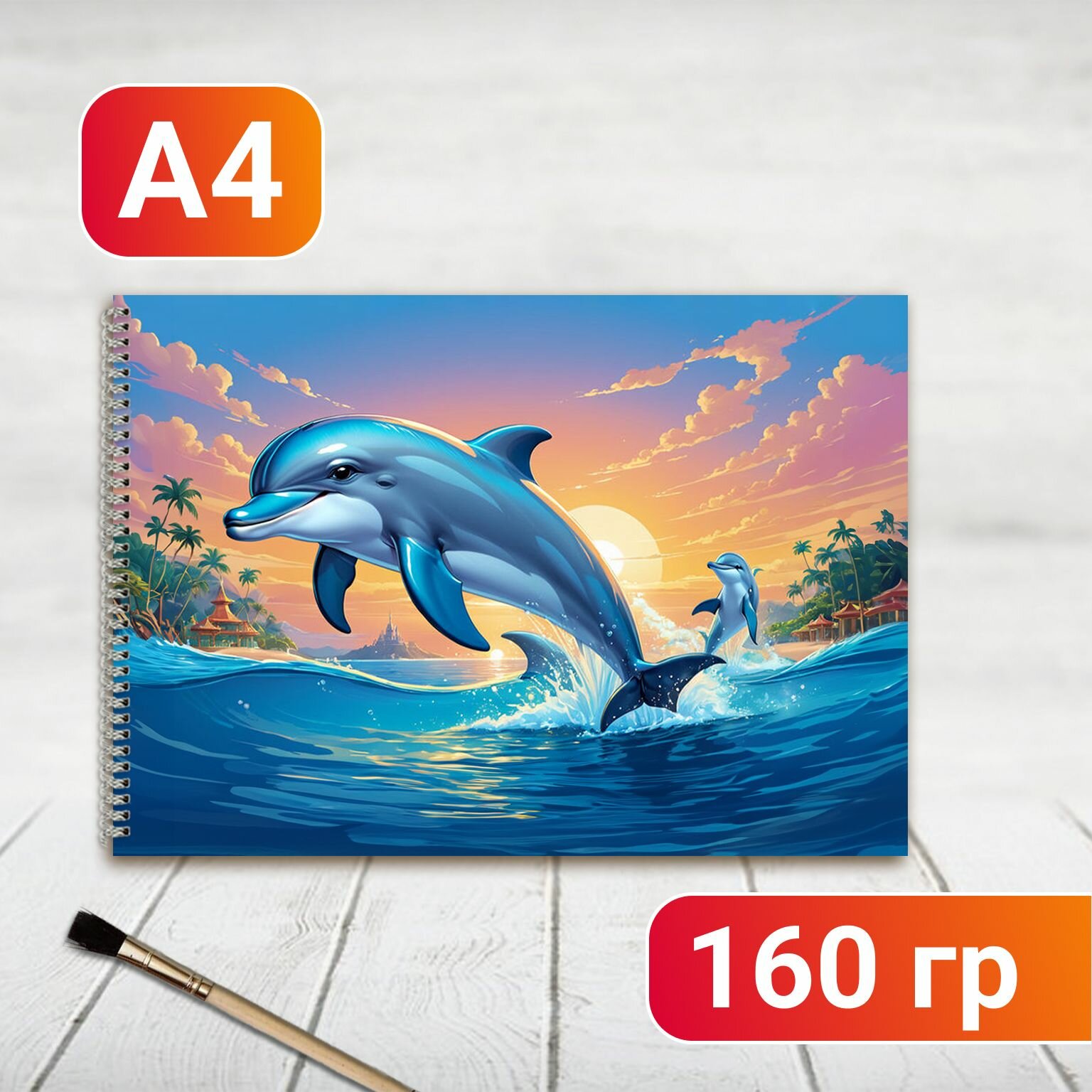 Альбом для рисования Дельфин