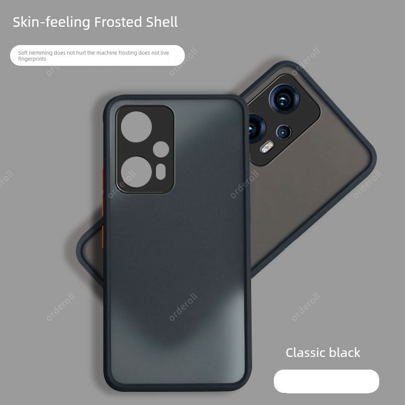 Чехол из прозрачного матового силикона для Xiaomi Redmi Note 11T Pro, цвет классический черный
