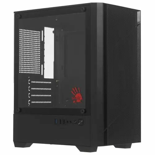 Компьютерный корпус A4Tech Bloody CC-124 (CC-124-BK) черный - Mini Tower, Micro-ATX, USB 2.0 Type-A, USB 3.2 Gen 1 Type-A