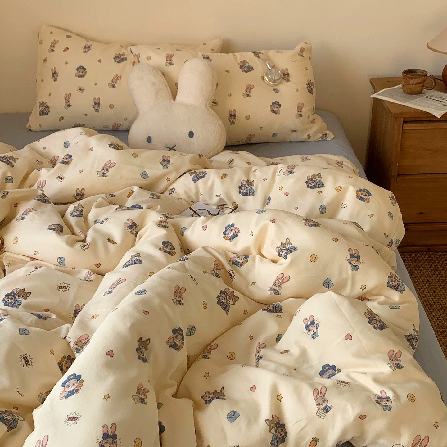 Комплект постельного белья из чистого хлопка Fair Isle, двухслойная марля, четыре предмета, новый стиль 2026 года,