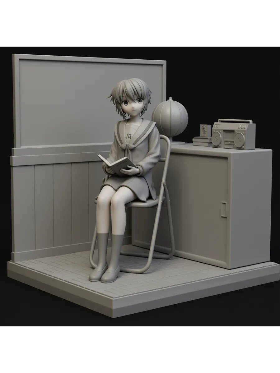 Коллекционная фигурка Yuki Nagato под покраску 20 см