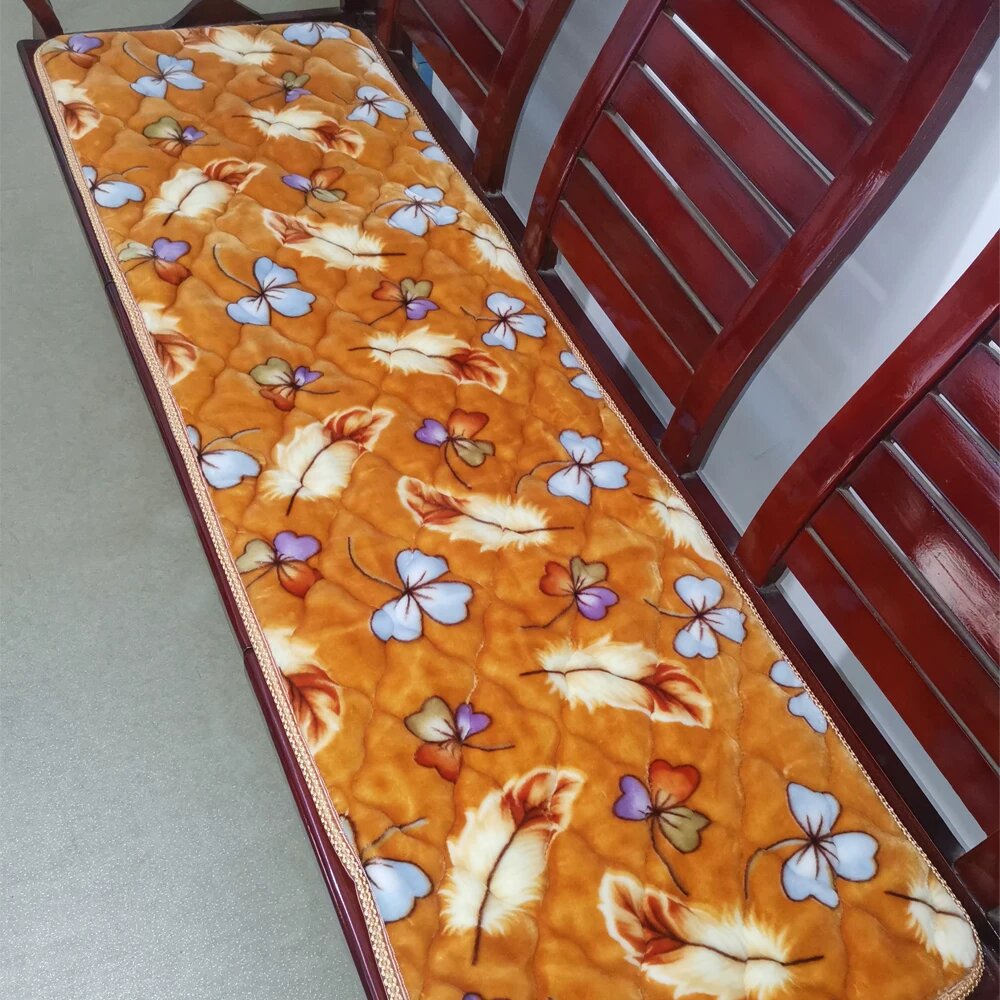 Офисная кожаная подушка для дивана, коврик из массива дерева, нескользящая, утолщенная, подушка для скамьи из красного