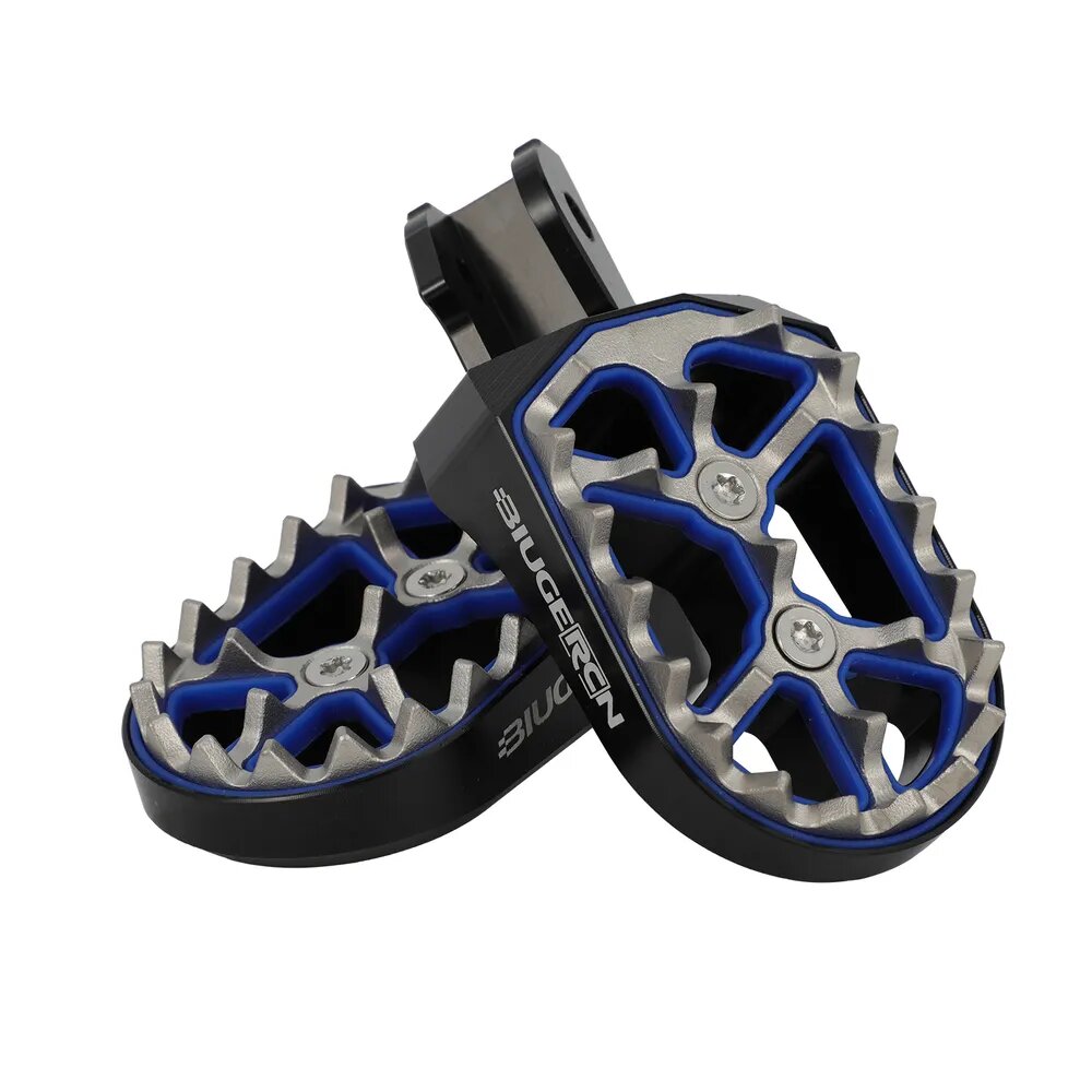 Подножки водителя для Sur-Ron, Talaria MX, Honda CRF/XR 2003-2024. Черные, алюминий 6061