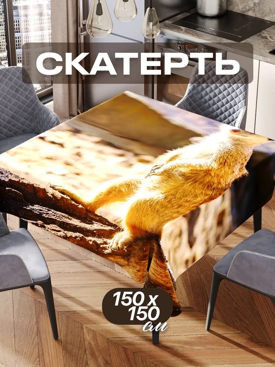 Скатерть на стол 150х150 текстильная для кухни дома