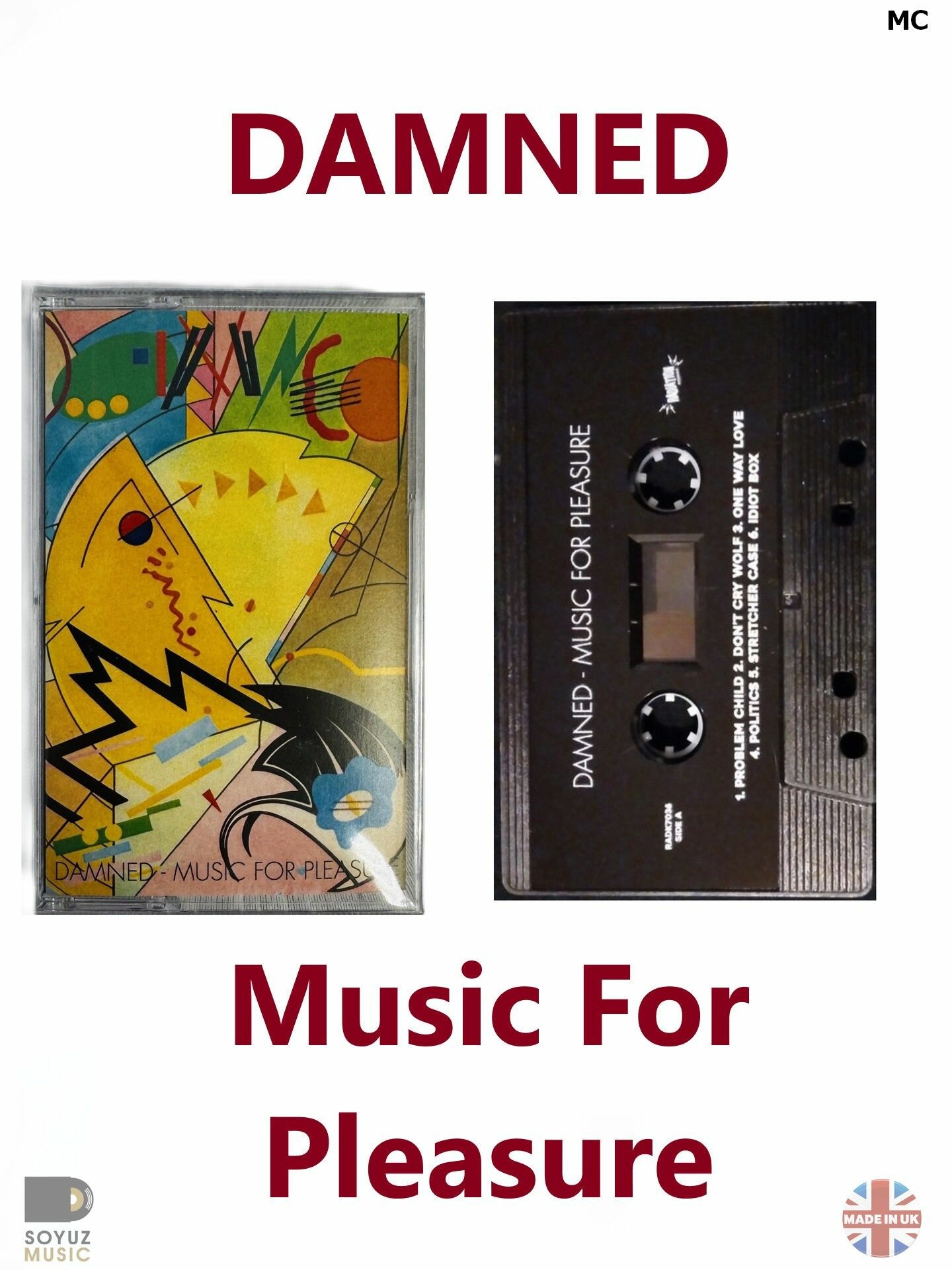 DAMNED. Music For Pleasure (MC/Аудиокассета/Импорт/UK)