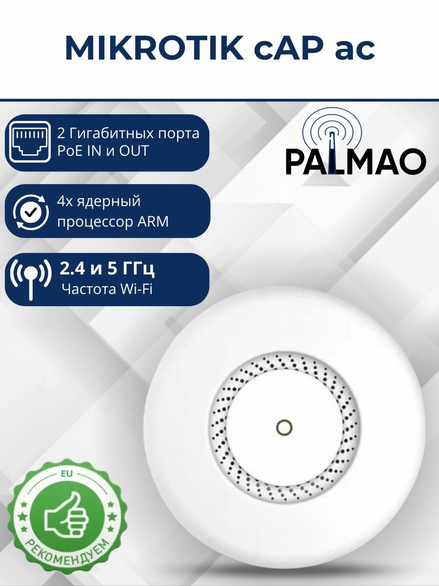 MIKROTIK точка доступа cAP ac (RBcAPGi-5acD2nD)
