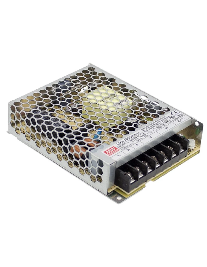 Преобразователь AC-DC сетевой Mean Well LRS-100-24 P вых: 108Вт, вход 85…264В AC, 47…63Гц / 120…370 В DC, выход 24В/4.5A