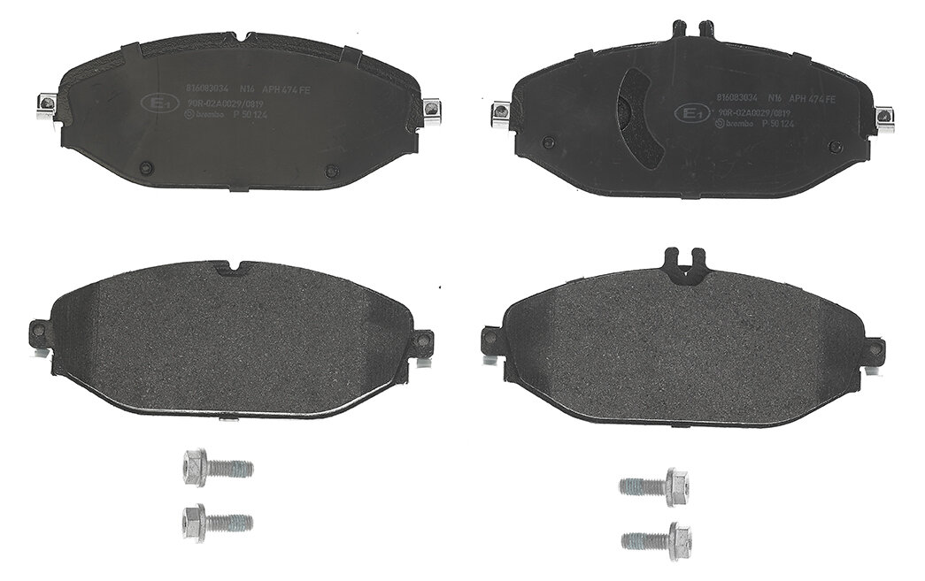 Колодки передние MB C-205 13- CLS-257 18- E-213 238 16- BREMBO P 50 124