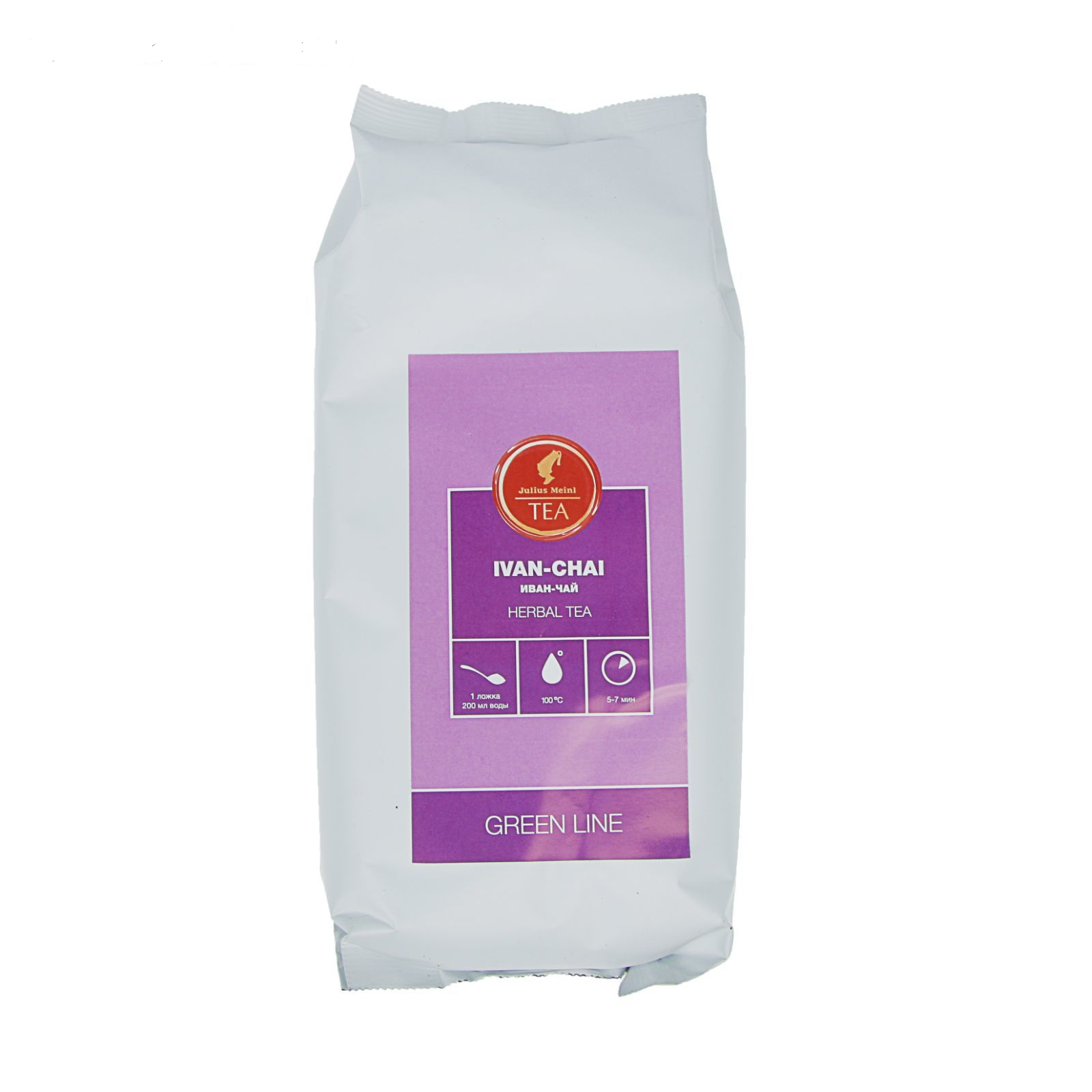 Чай листовой зелёный Julius Meinl, Иван-Чай, 250 грамм, вакуумная упаковка