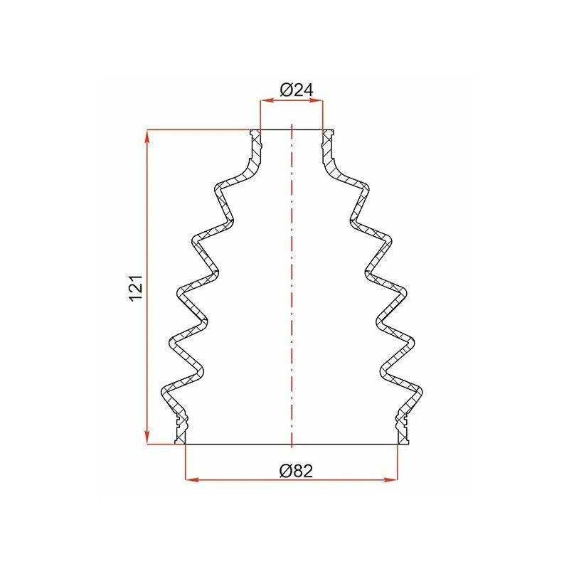 Пыльник шрусa SAT ST-105-0140 наружный BMW X5 E70/F15 X6 E71/F16/HONDA VEZEL 13-21