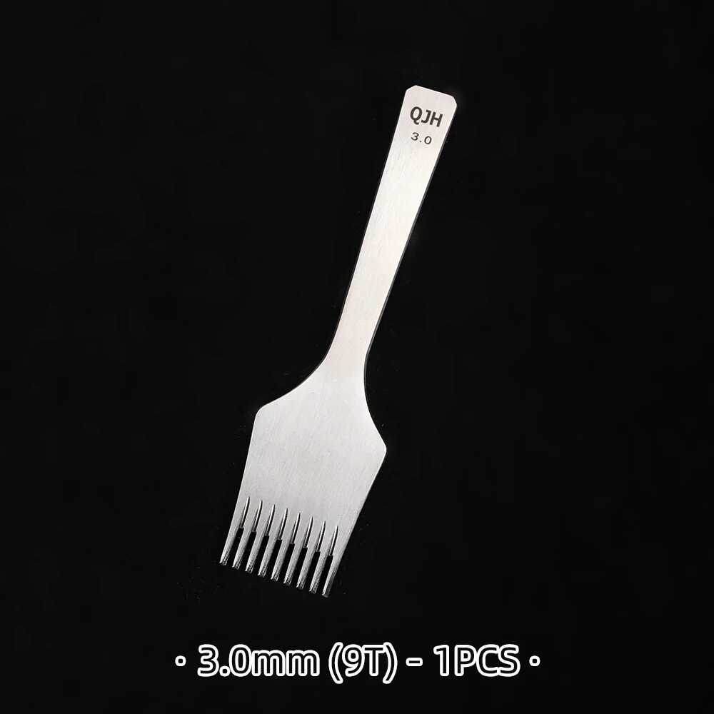 Пробойник для кожи QJH Бутик Six Edge Chop 2.7 мм 3.0 мм 3.38 Obverse 3.0mm-9T